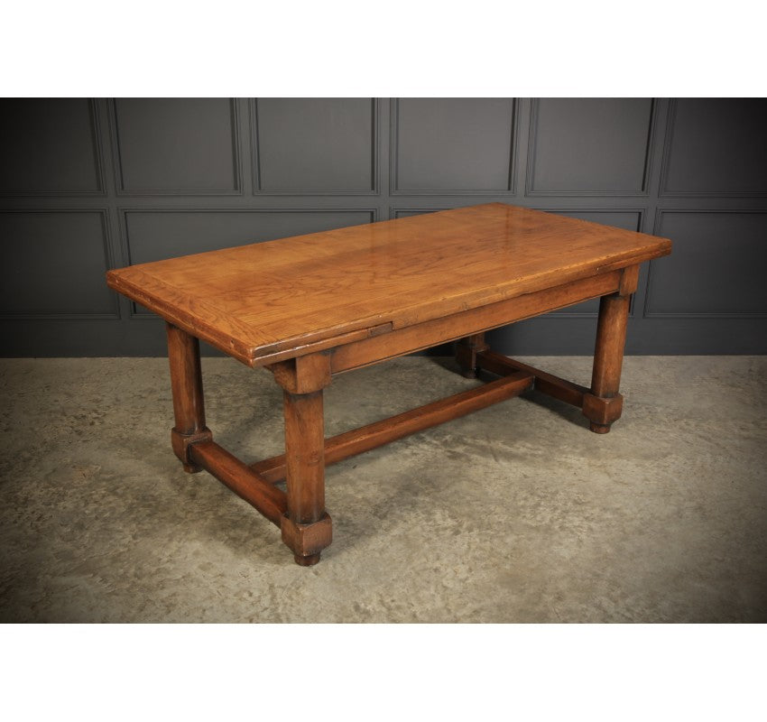 Solid Oak Extending Refectory Dining Table – LT Antiques